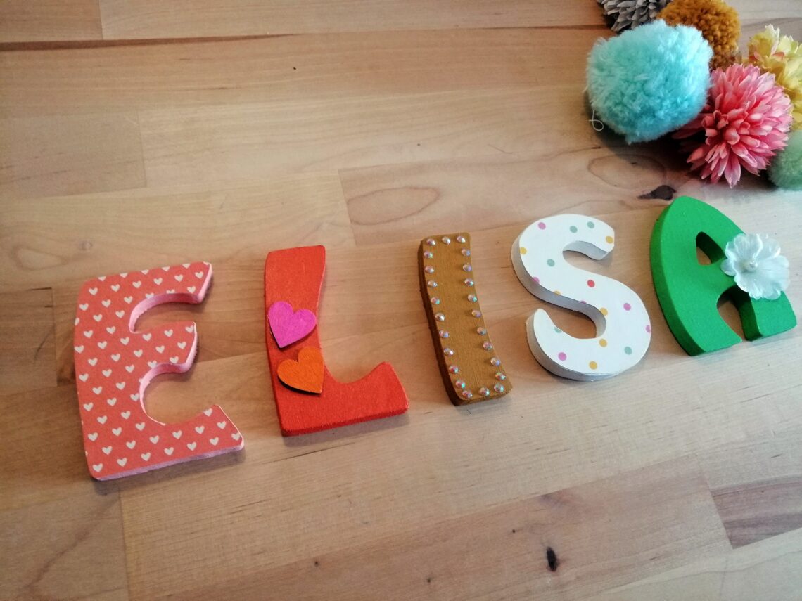 Lettre en bois - Pop - Atelier d'Aubin