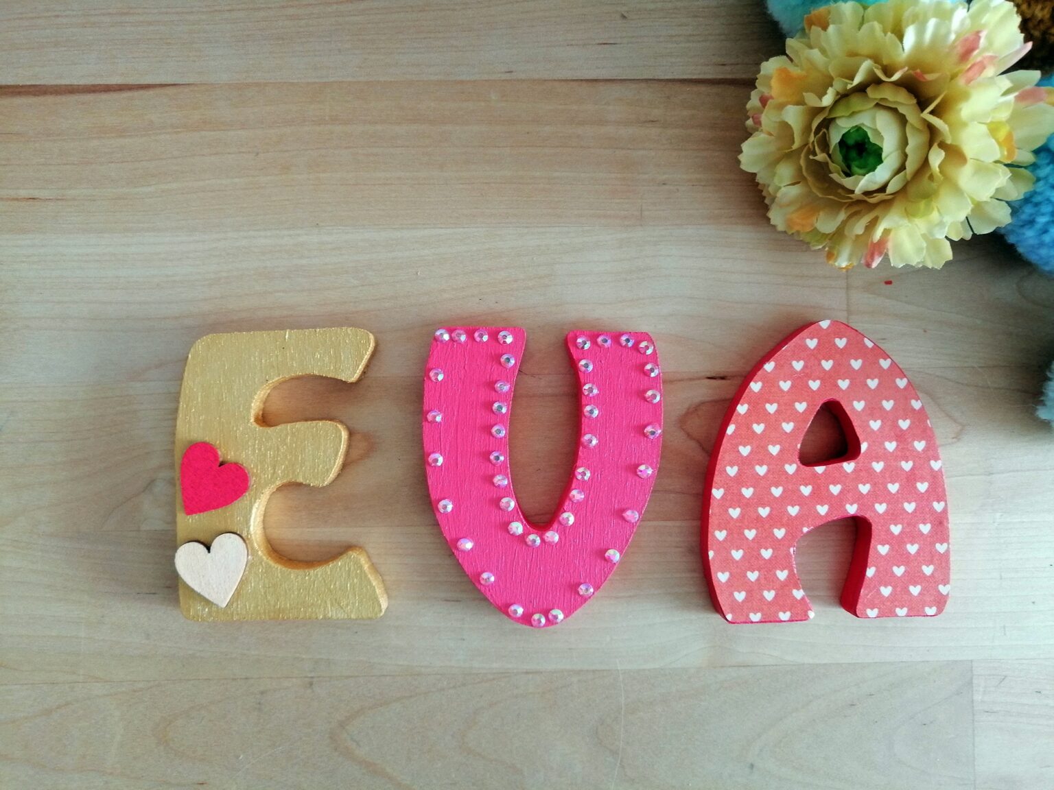 Lettre en bois - Pop - Atelier d'Aubin